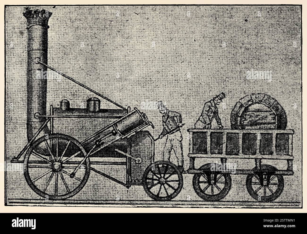 The first steam locomotive - Rocket was built by engineers George and ...