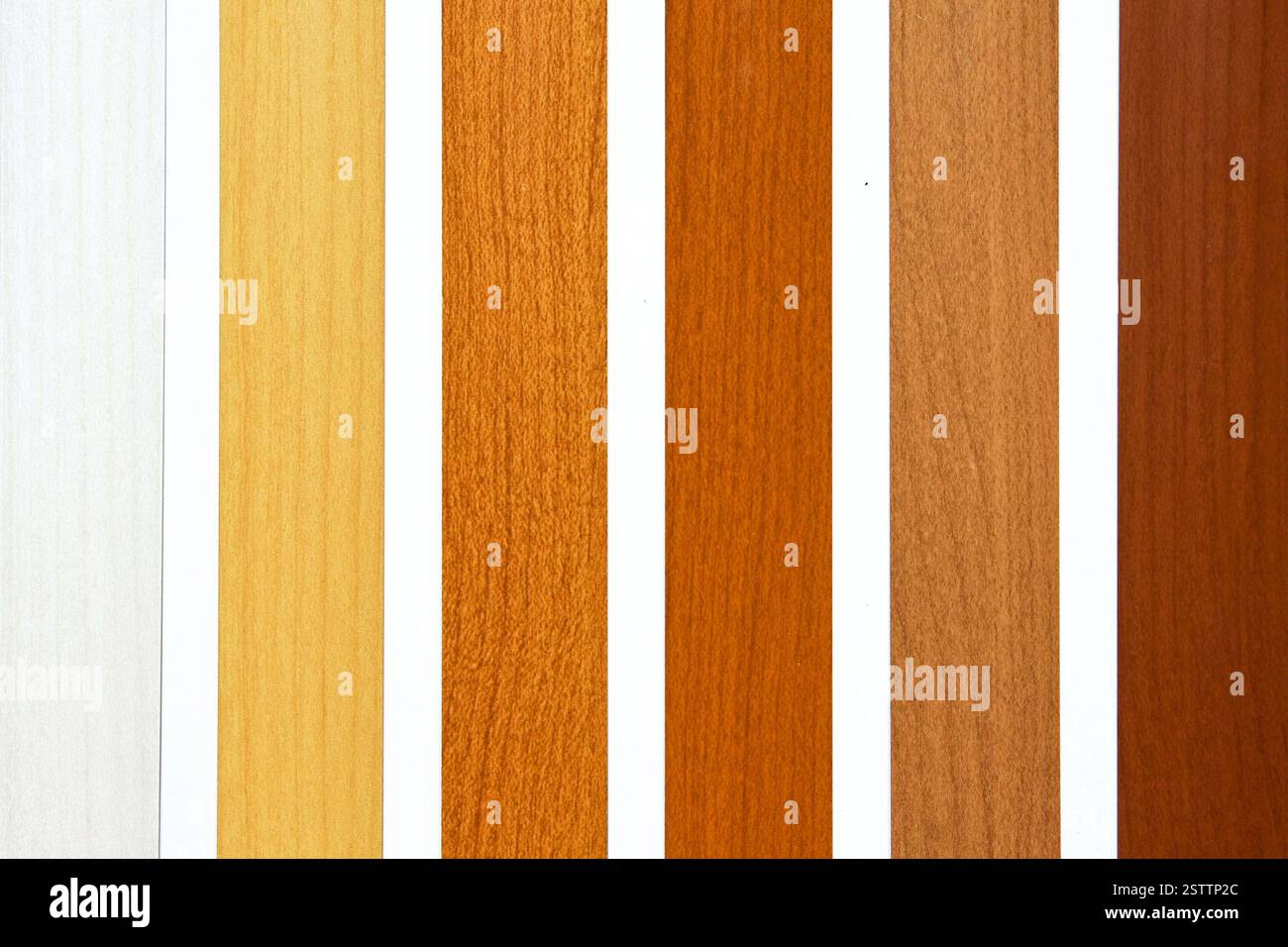 Six maple wood samples in brown palette Stock Photo - Alamy