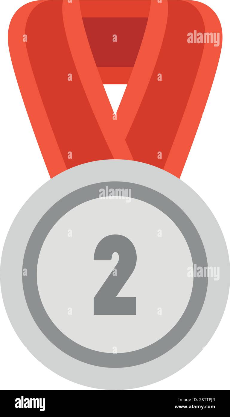 2nd place medal icon Stock Vector Image & Art - Alamy