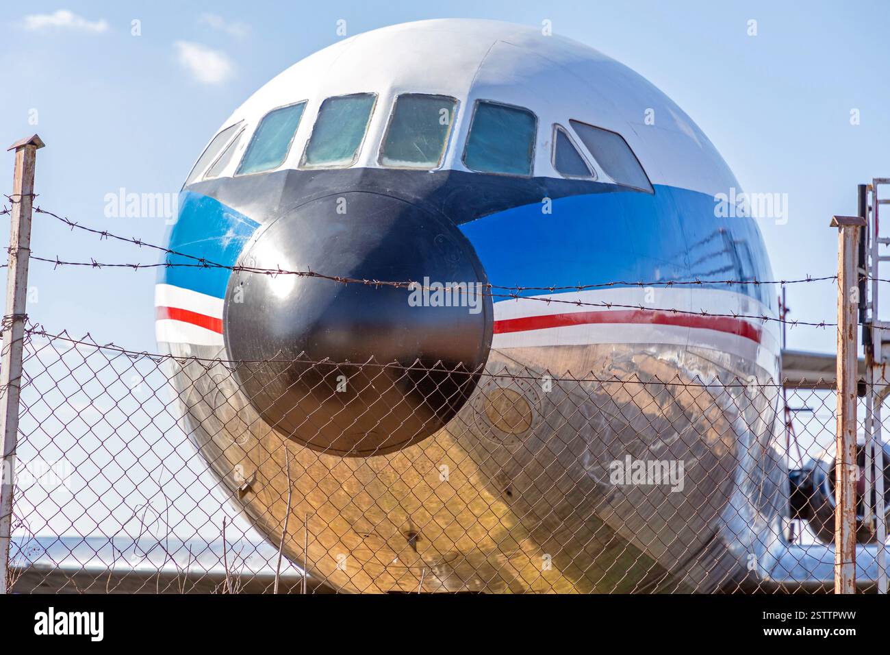 Barbed Wire Airplane Stock Photo - Alamy