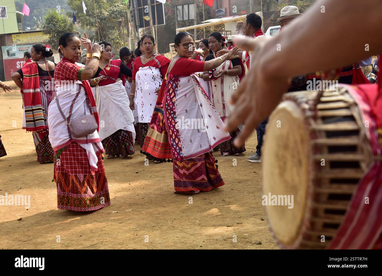 Guwahati, Guwahati, India. 19th Feb, 2025. Mising community women ...