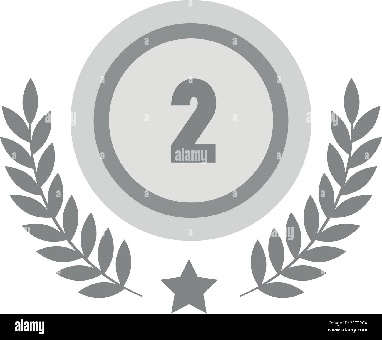 2nd place laurel icon Stock Vector Image & Art - Alamy
