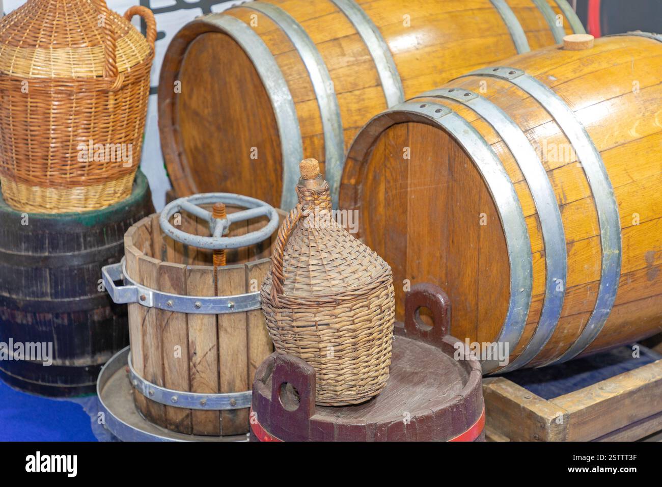 Wooden distilling barrel hi-res stock photography and images - Alamy