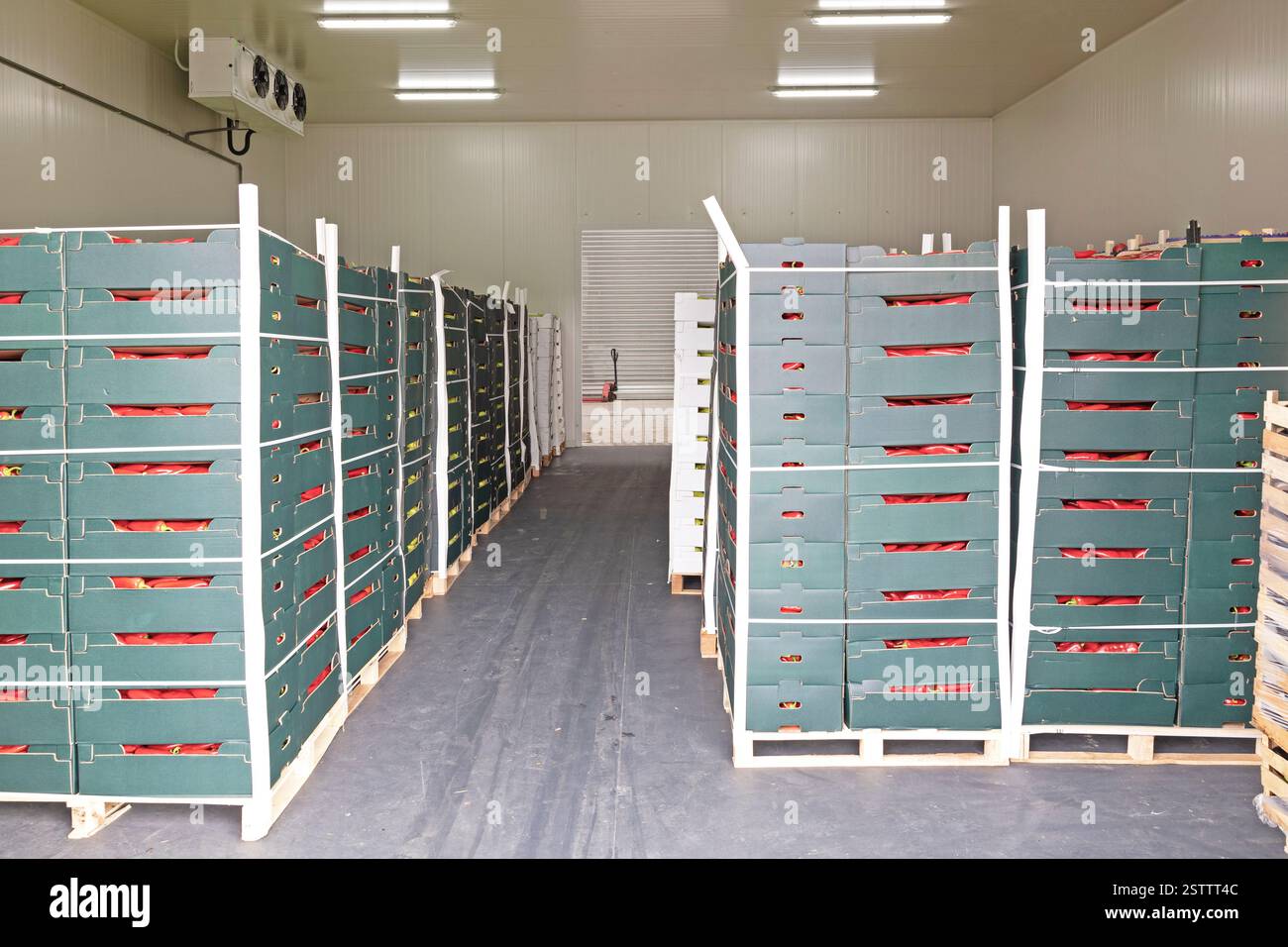 Produce boxes cardboard hi-res stock photography and images - Alamy