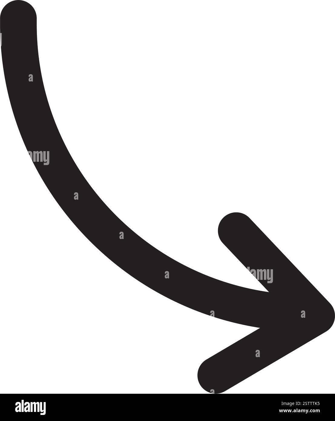 Downward pointing arrow Black and White Stock Photos & Images - Alamy