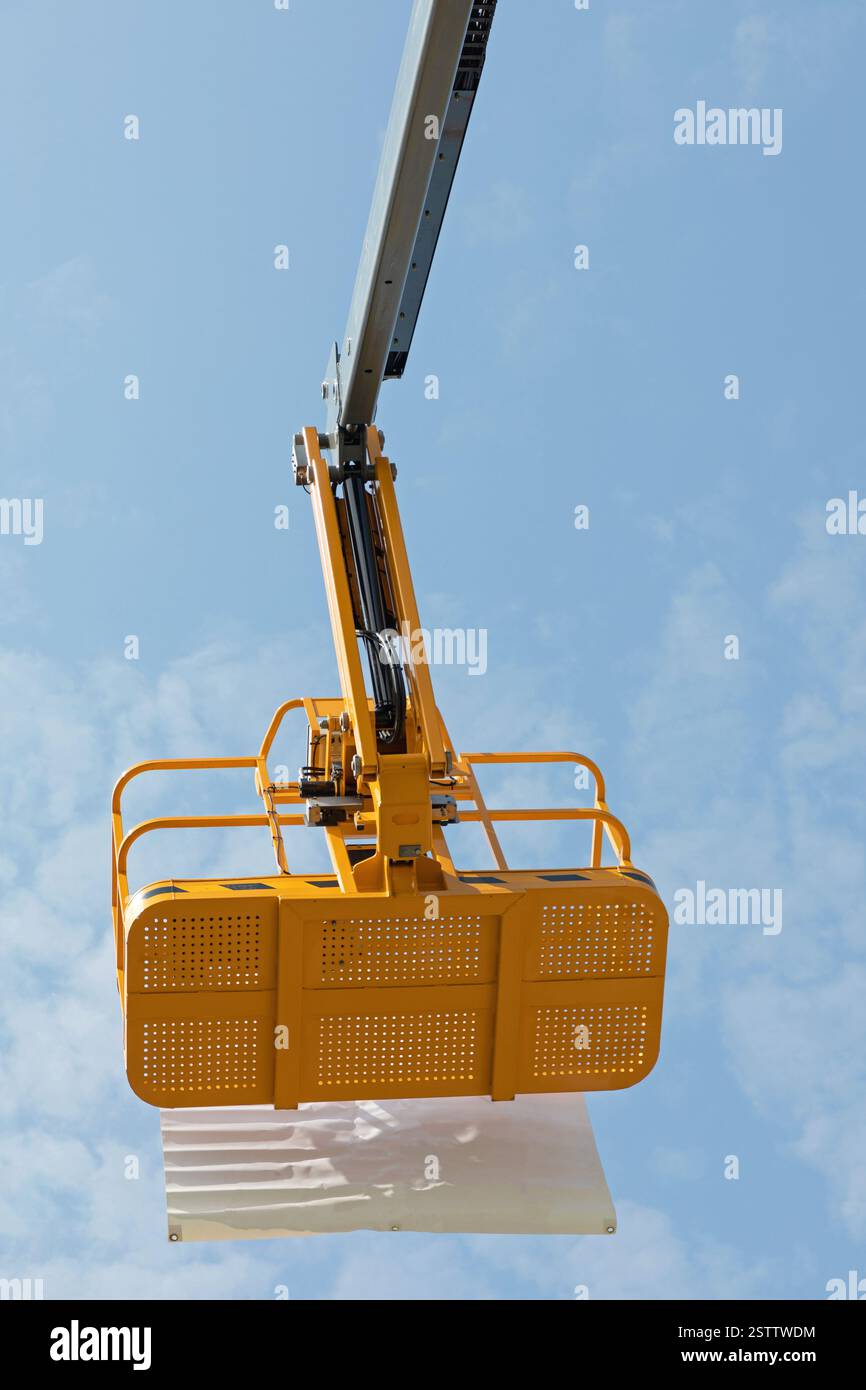 Boom Lift Platform Stock Photo - Alamy