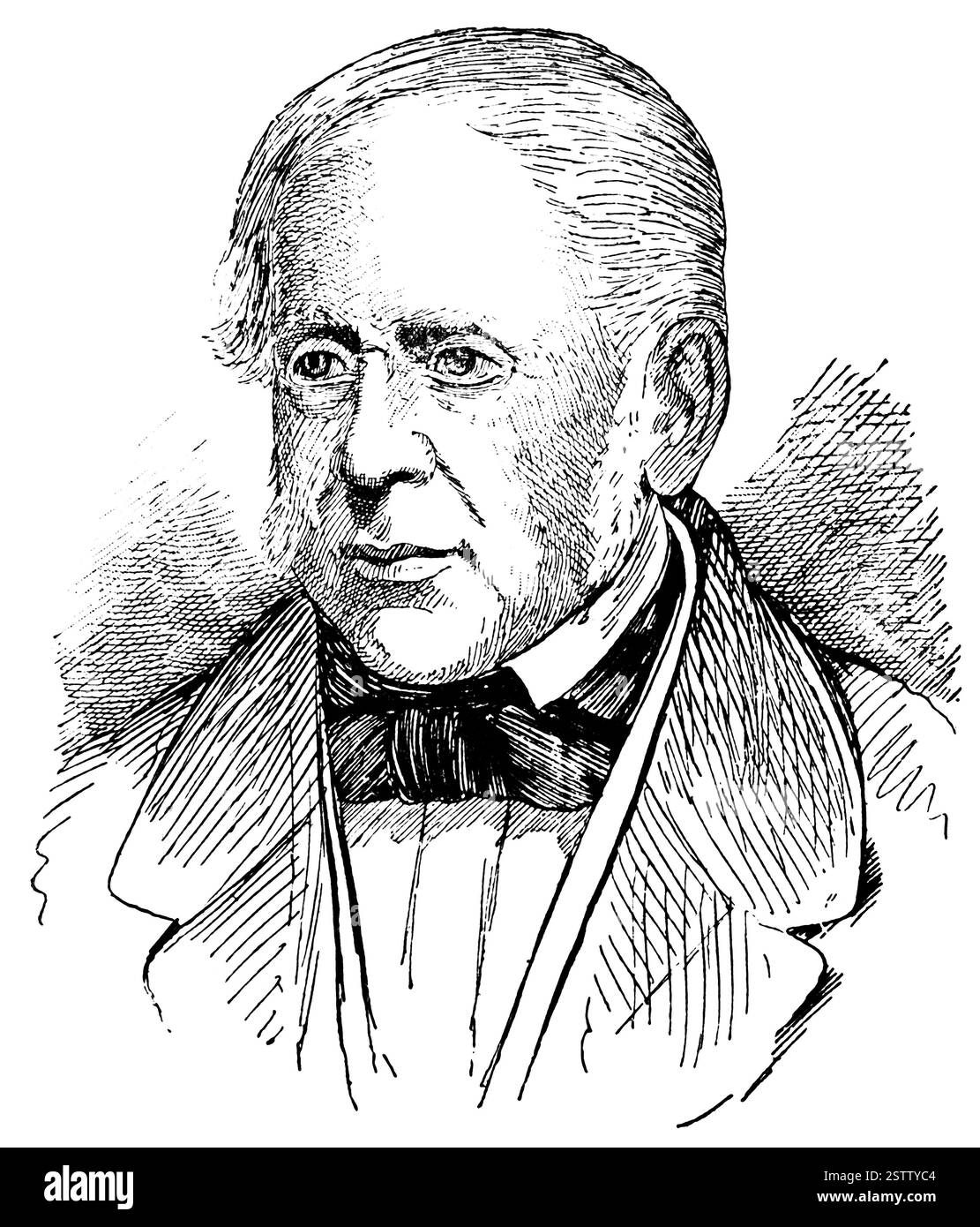 Portrait of Daniel Auber - a French opera composer. Illustration of the ...