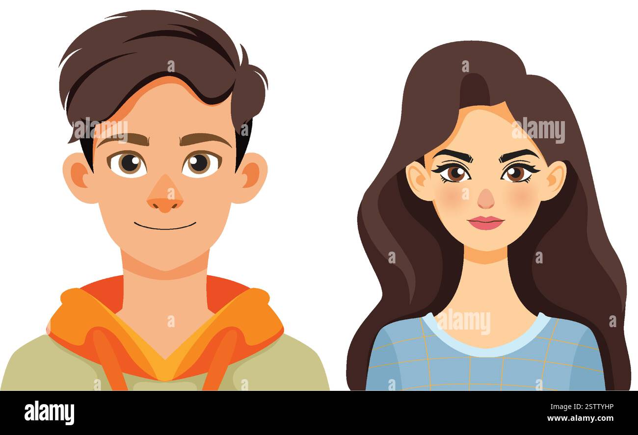 Vector Art Of A Man And Woman Stock Vector Image And Art Alamy