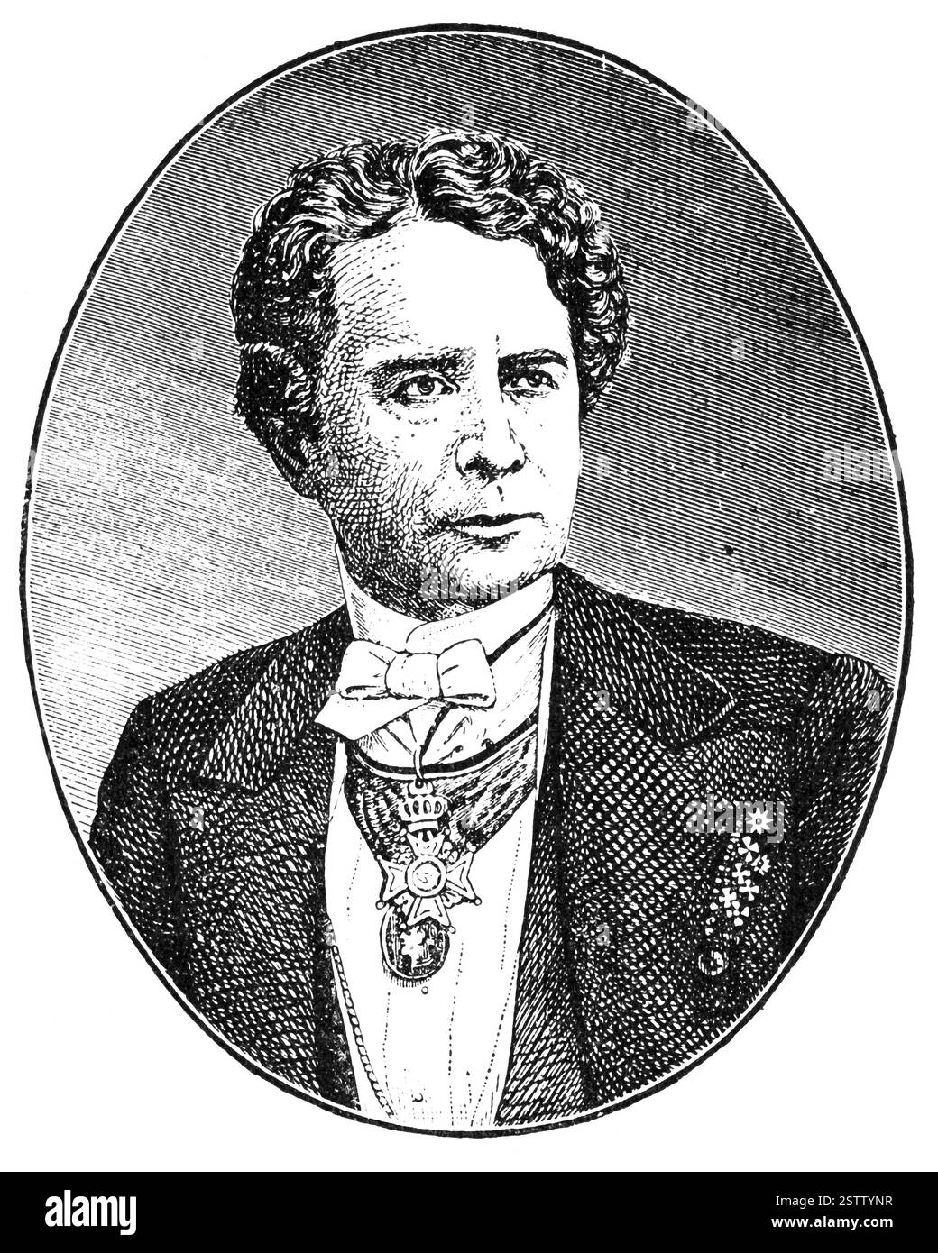 Portrait of Friedrich Haase - a prominent German actor and theatre ...