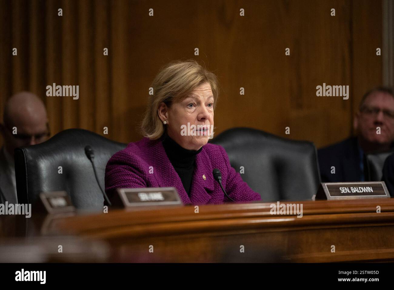 United States Senator Tammy Baldwin (Democrat of Wisconsin), speaks ...