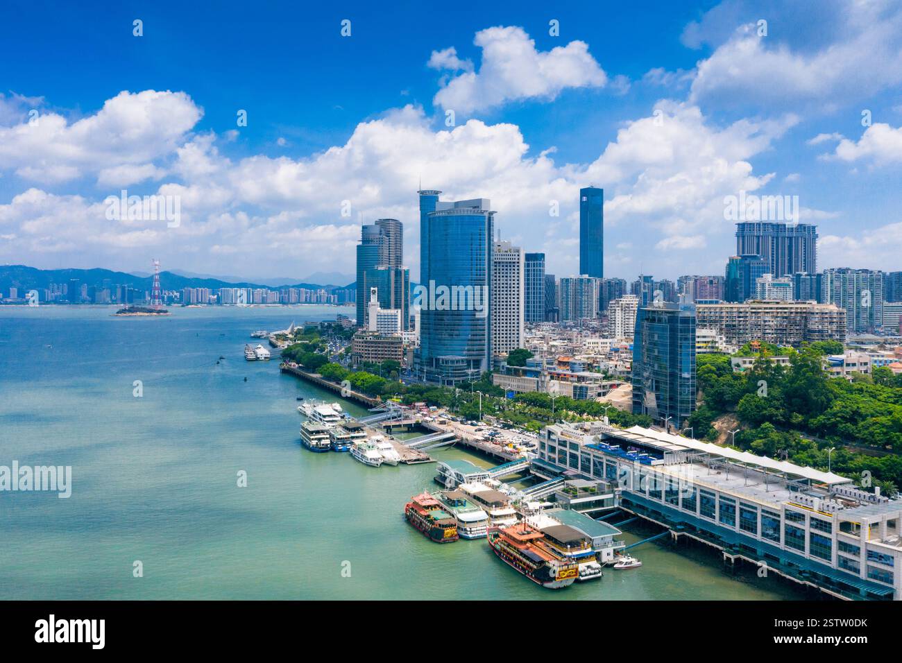 Peace ferry terminal, Port of Xiamen, China Stock Photo - Alamy