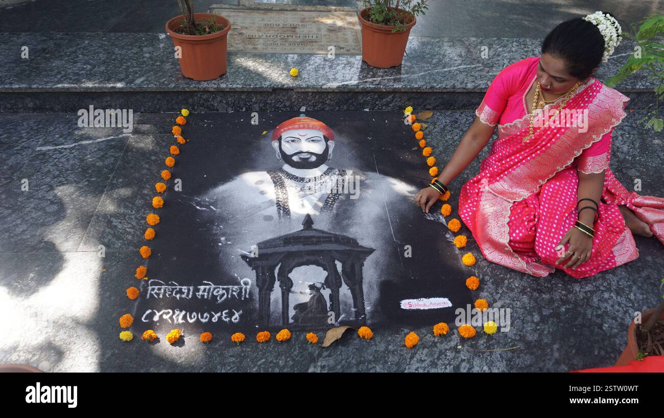 India. 19th Feb, 2025. THANE, INDIA - FEBRUARY 19: A woman making ...