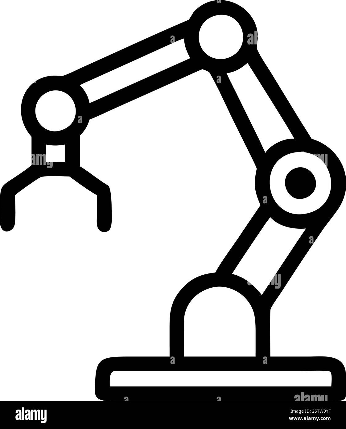 Ai robotic arm icon Stock Vector Images - Alamy