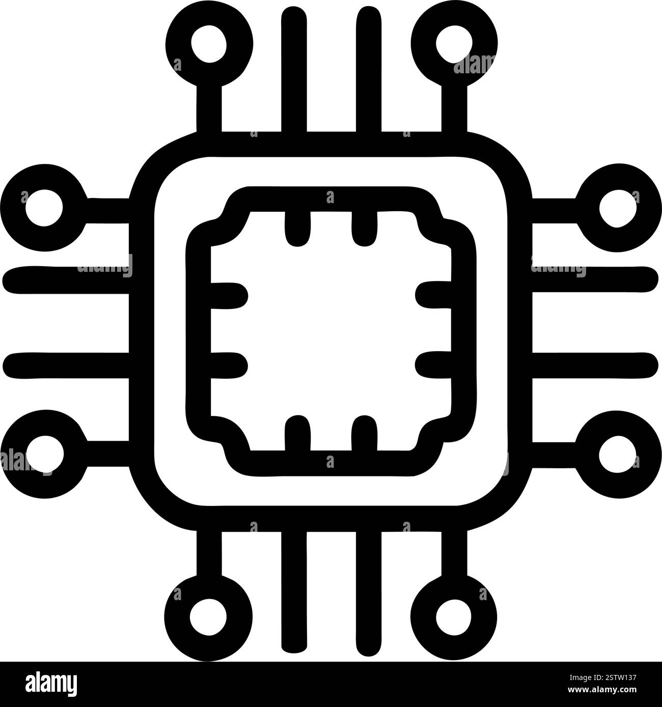 Minimalistic circuits Cut Out Stock Images & Pictures - Alamy