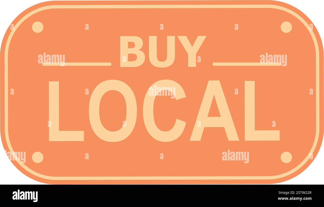 Buy local support business Stock Vector Images - Alamy
