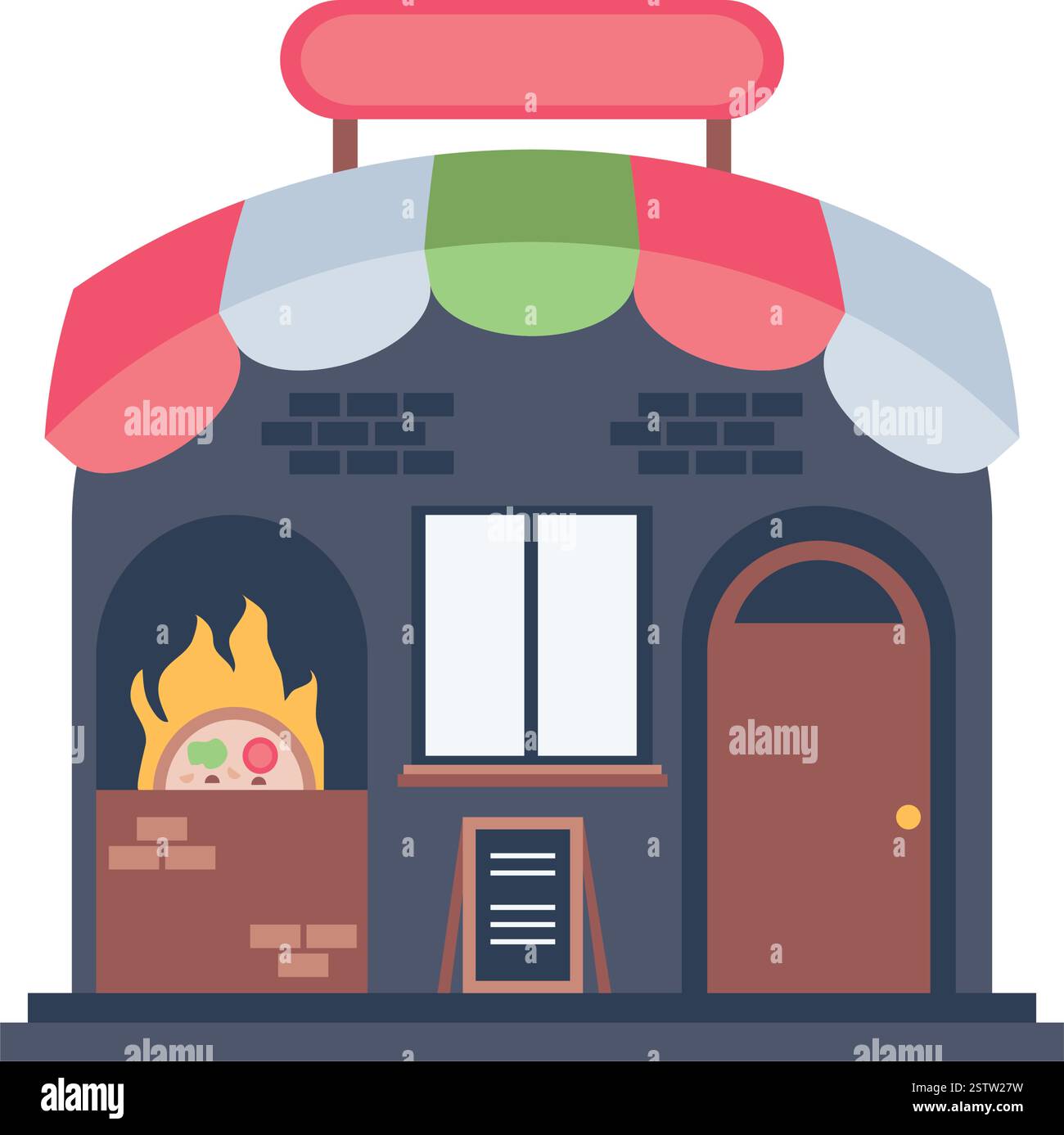 Local restaurant with cozy facade icon Stock Vector Image & Art - Alamy