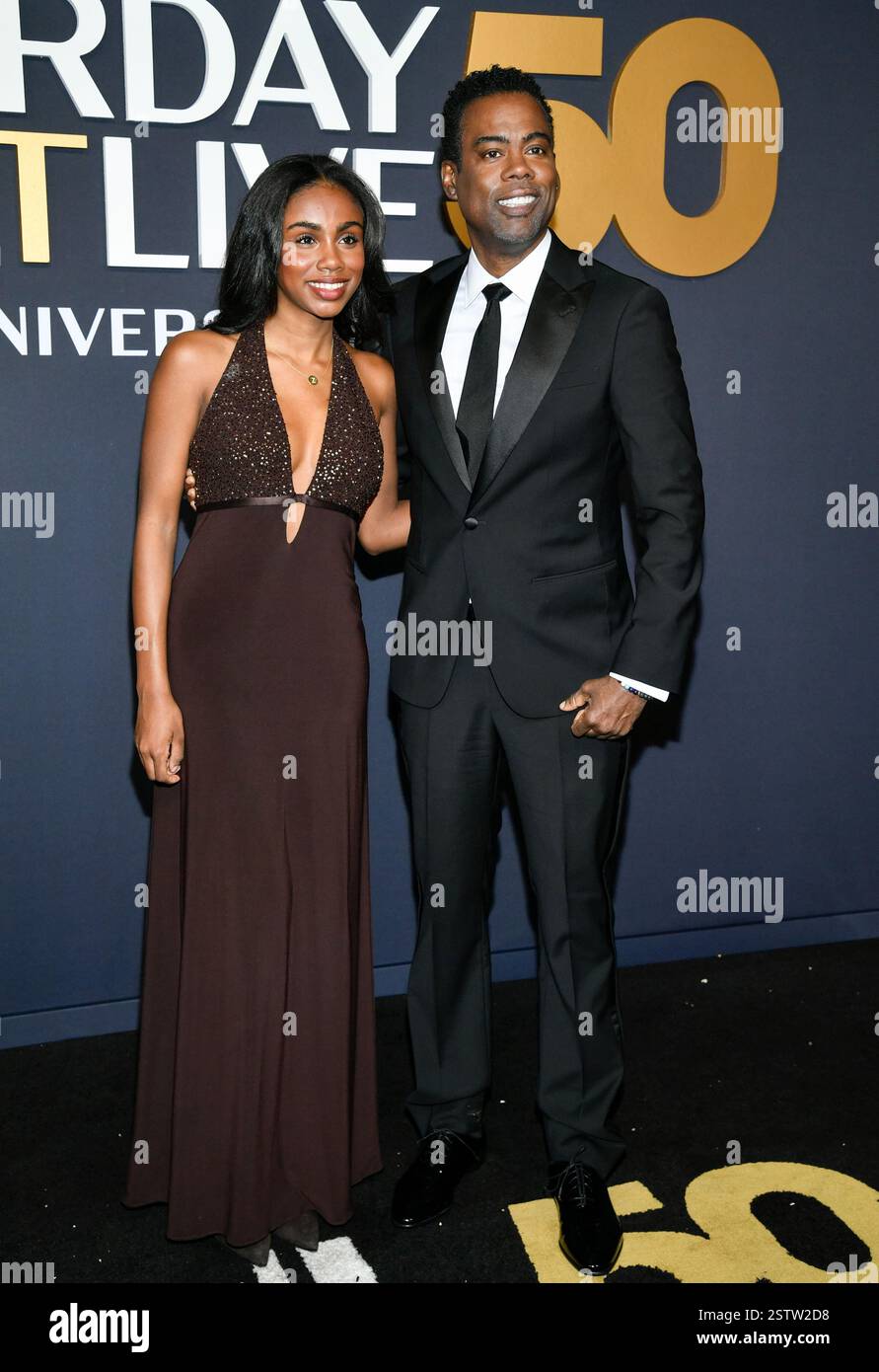 Chris Rock, right, and daughter Zahra Rock attend the SNL50: The ...