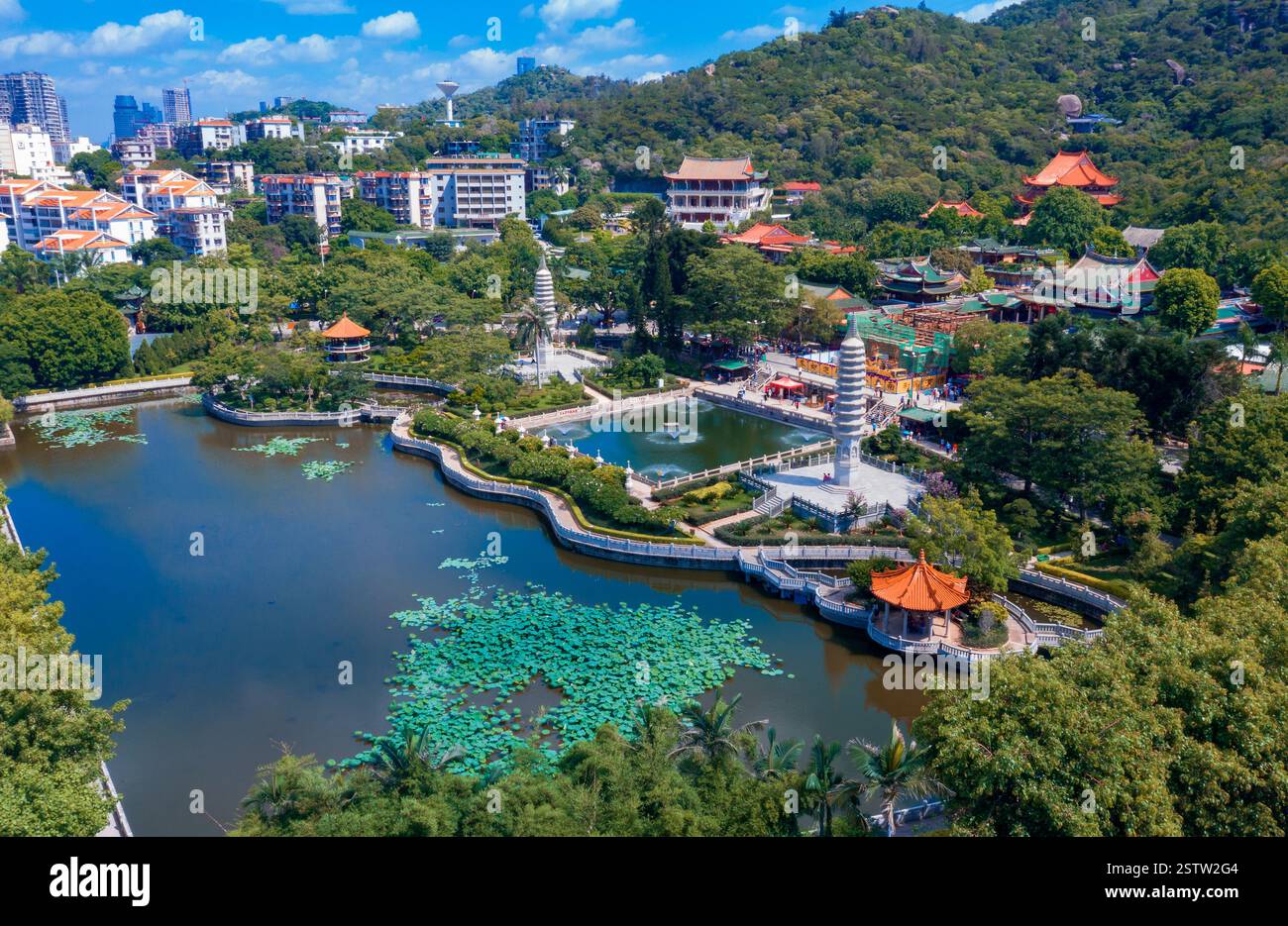 Aerial Scenery of Nanputuo Temple in Xiamen, China Stock Photo - Alamy