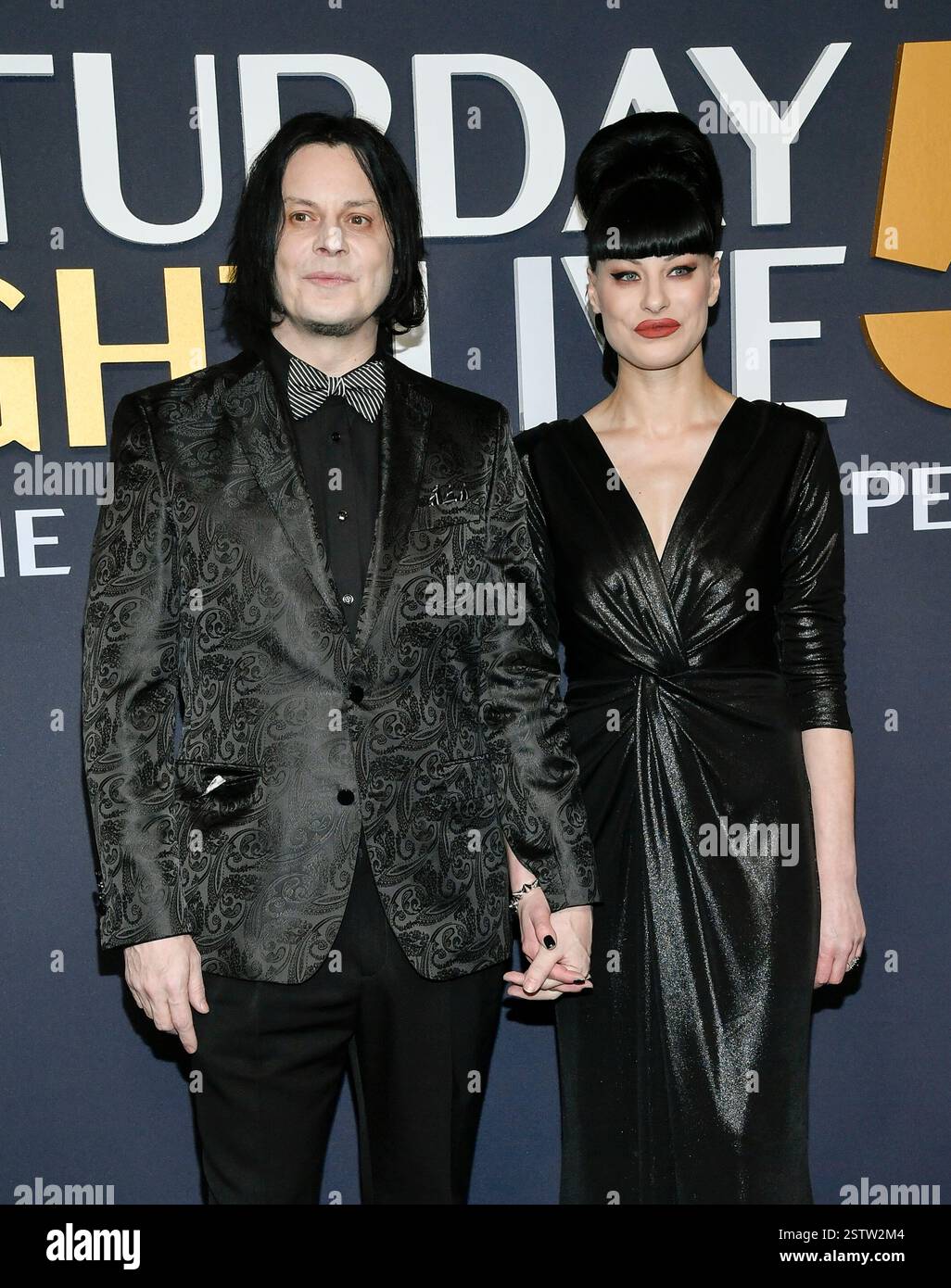 Jack White, left, and Olivia Jean attend the SNL50: The Anniversary Special at Rockefeller Plaza ...