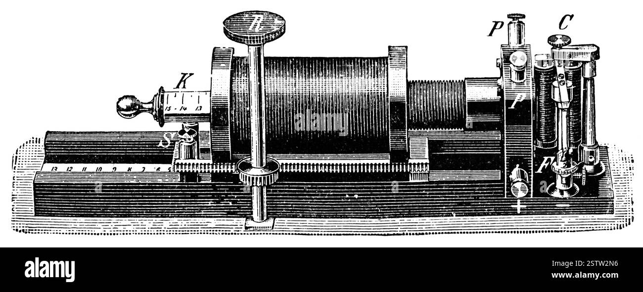 Sledge Inductorium by a German physician and physiologist of Emil du ...