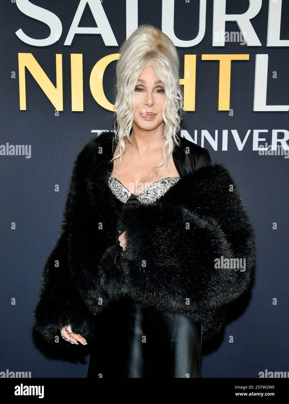 Cher attends the SNL50: The Anniversary Special at Rockefeller Plaza on ...