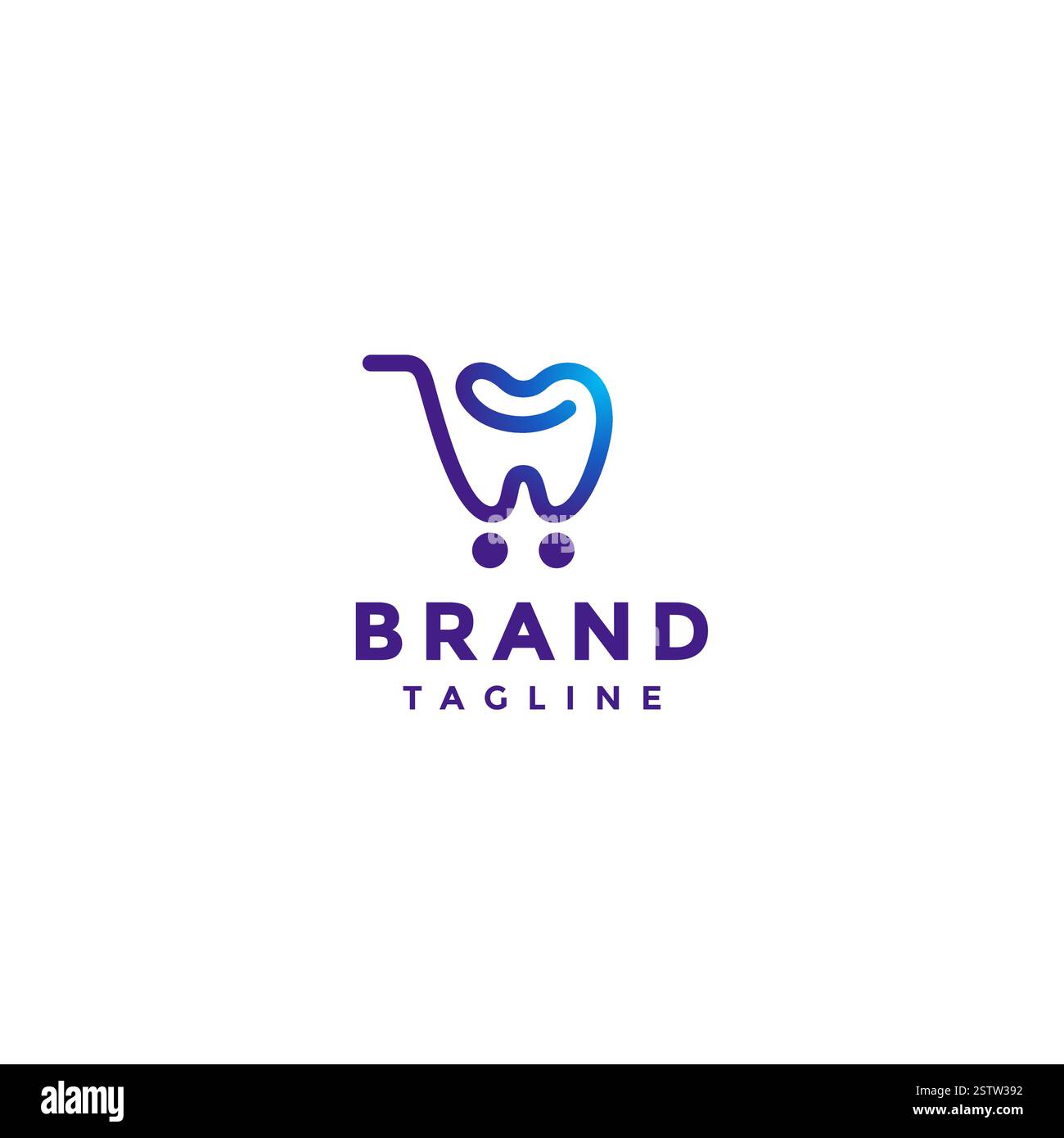 Simple Teeth Cart Line Logo Design. Teeth Shaped Cart Icon Logo Design ...