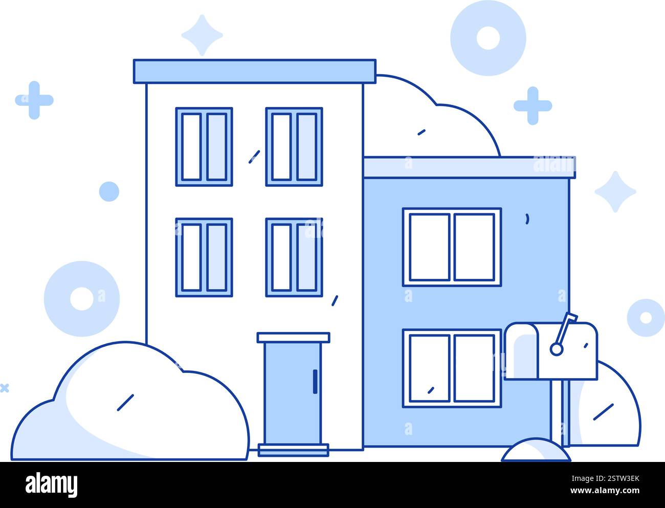House building vector concept operation hand drawn illustration Stock ...