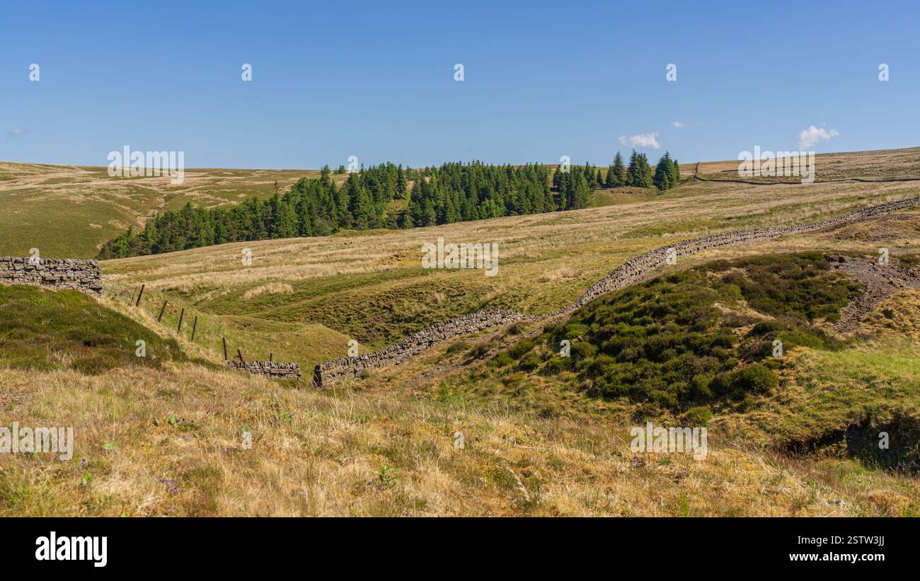 Landscape in the Peak District between Garrigill and Nenthead, Cumbria ...
