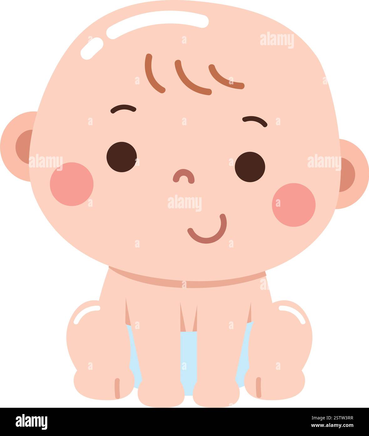 Cute Crawling Baby Cartoon Stock Vector Image & Art - Alamy