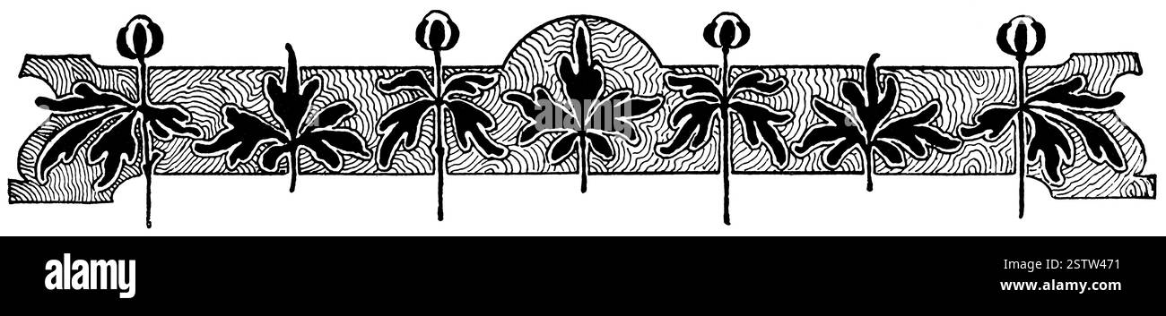 Abstract ornament, chapter separator in a book. Illustration of the ...