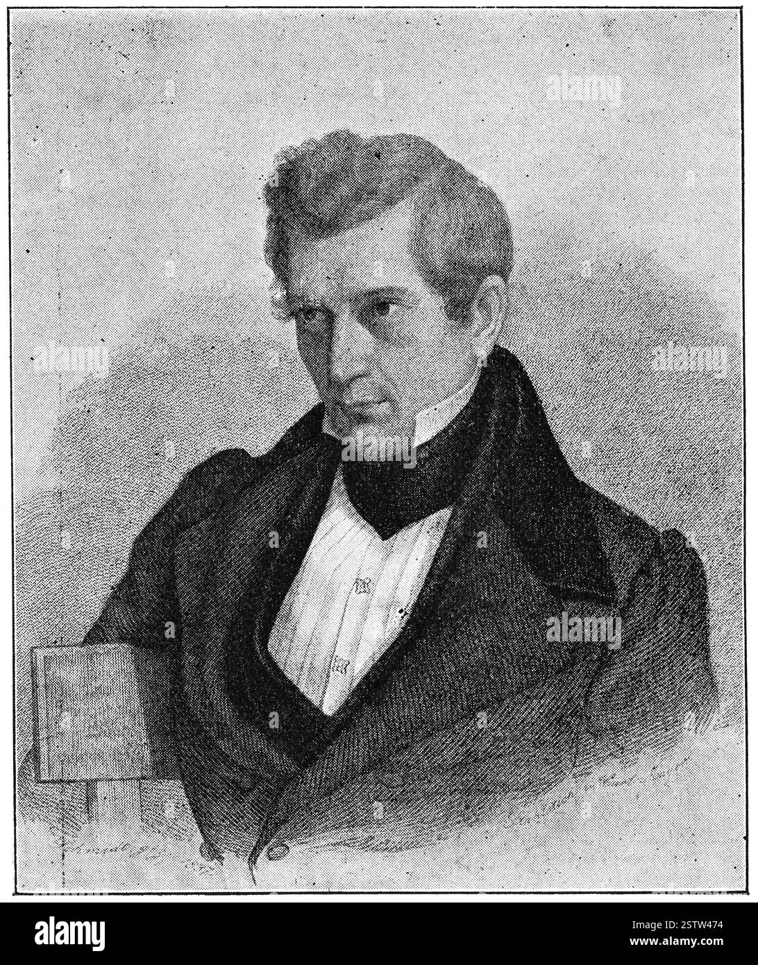 Portrait of David Friedrich Strauss - a German liberal Protestant ...