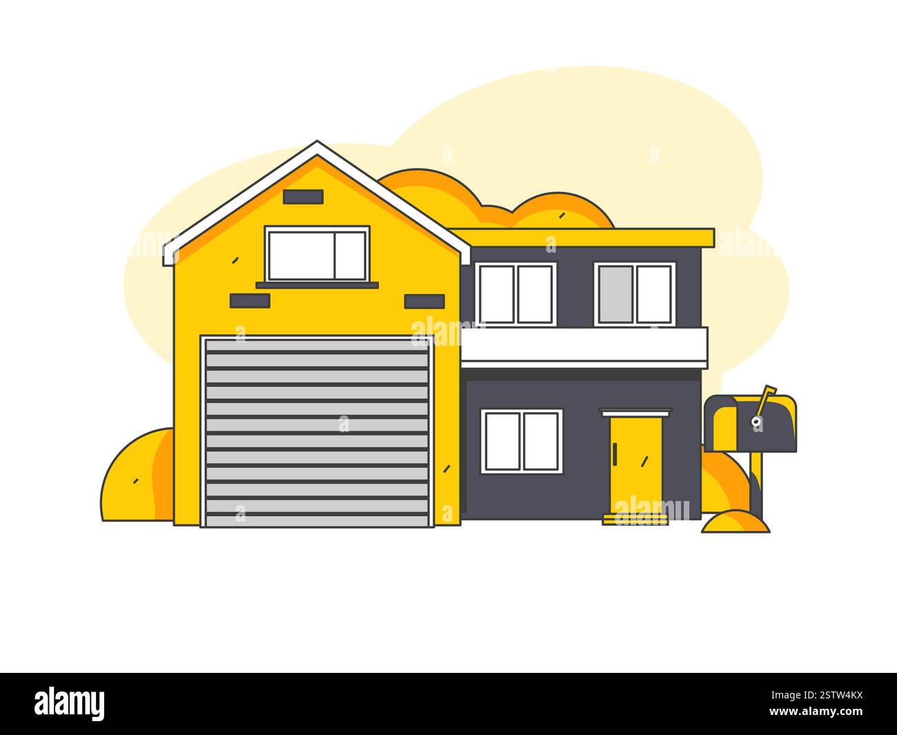 House building vector concept operation hand drawn illustration Stock ...
