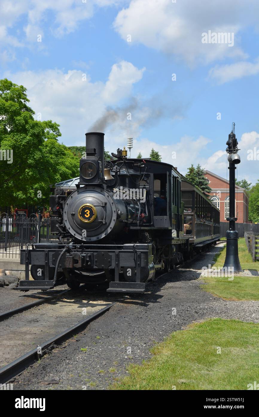 Historic steam train at Greenfield Village Dearborn Michigan Stock ...