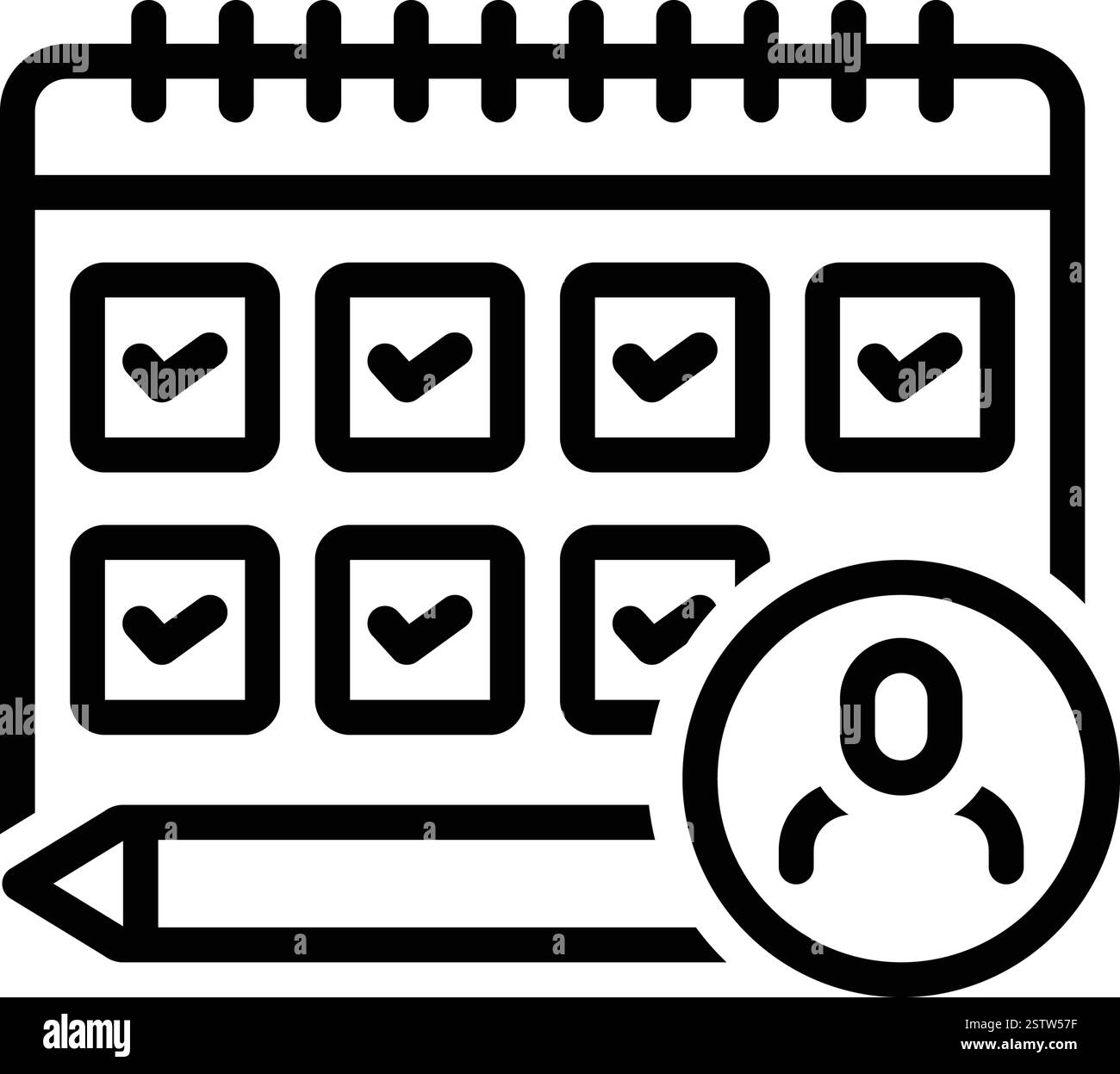 Icon for planner, agenda Stock Vector Image & Art - Alamy