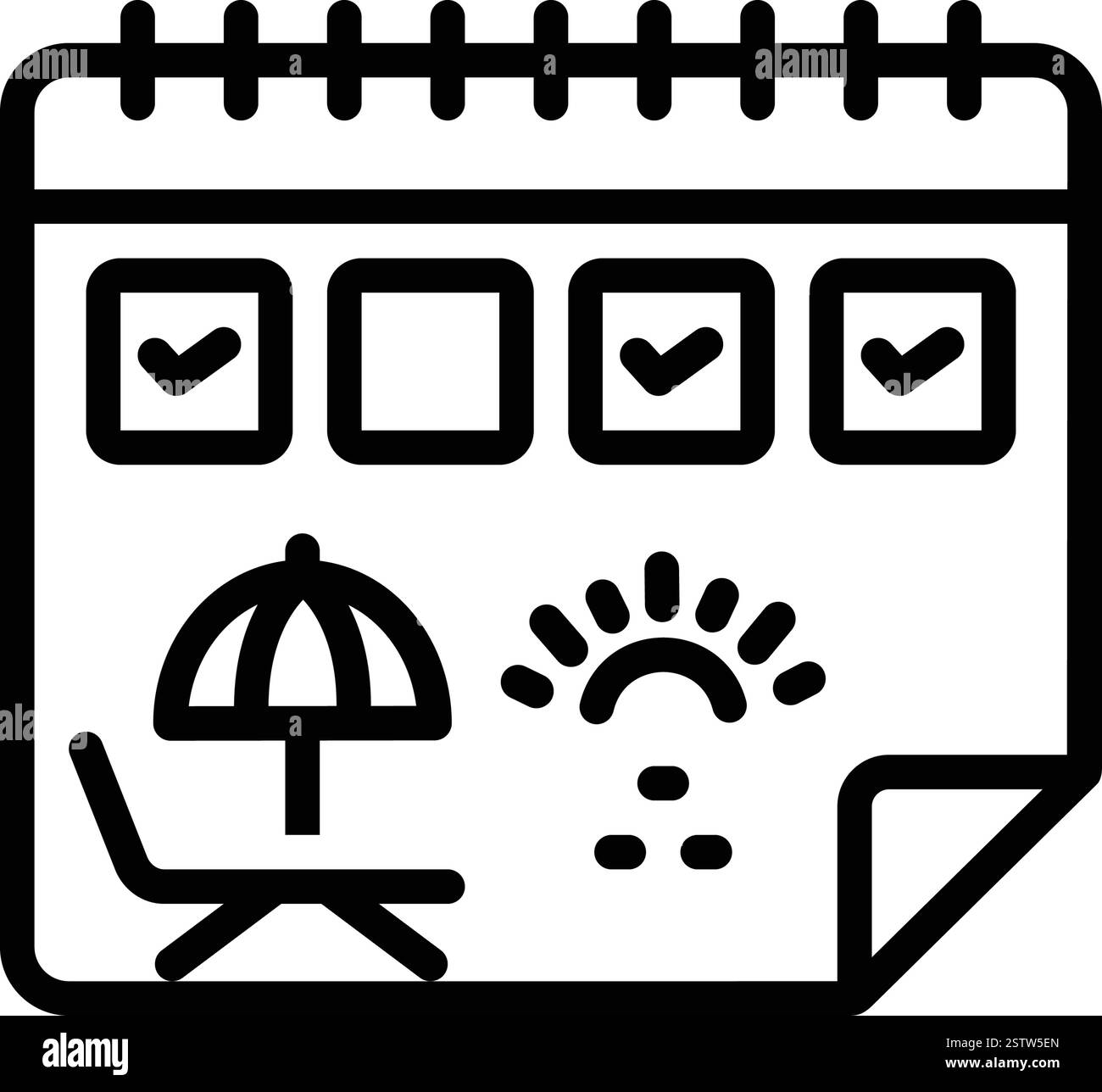 Icon paid vacation Cut Out Stock Images & Pictures - Alamy