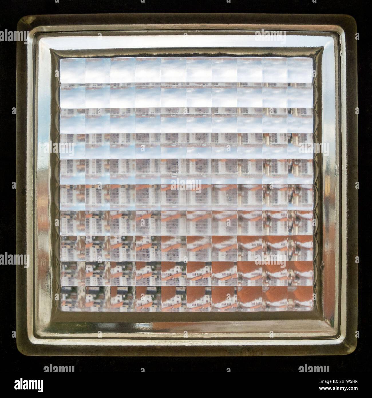 Glass brick also known as glass block texture Stock Photo - Alamy
