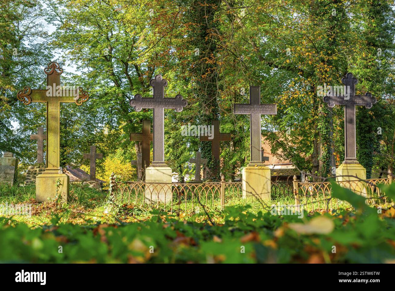 Cemetery of the Cistercian nuns in Lindow Monastery, Lindow (Mark ...