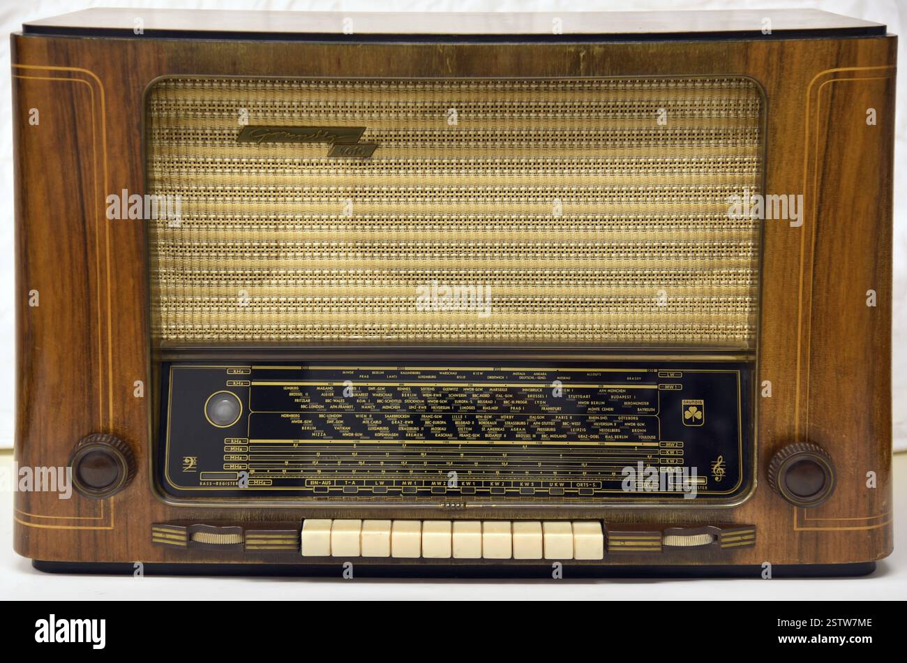 Radio receiver, radio, Grundig 4010, manufactured 1952/53, Grundig ...
