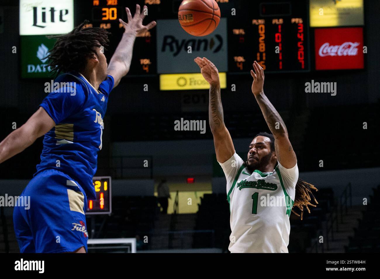 February 19, 2025, Denton, Texas, USA: North Texas guard LATRELL ...