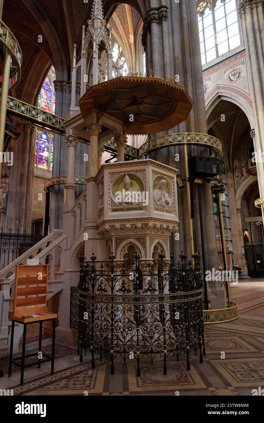 Votive Church (Votivkirche), a neo-Gothic church in Wien (Vienna ...