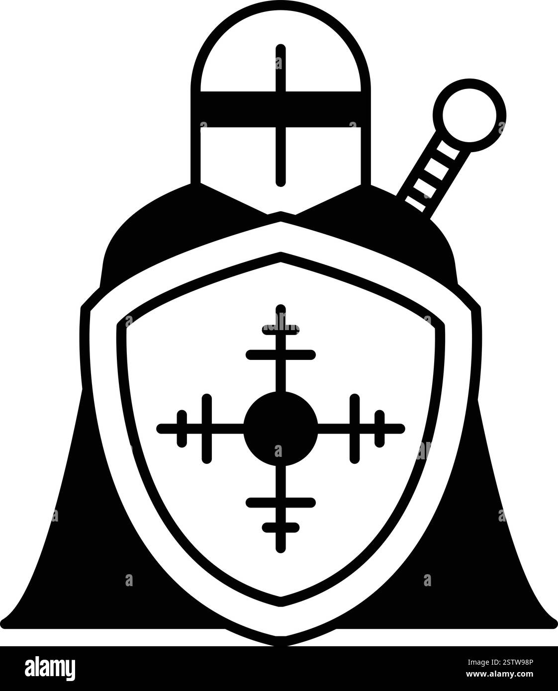 Knight in armour medieval Stock Vector Images - Alamy