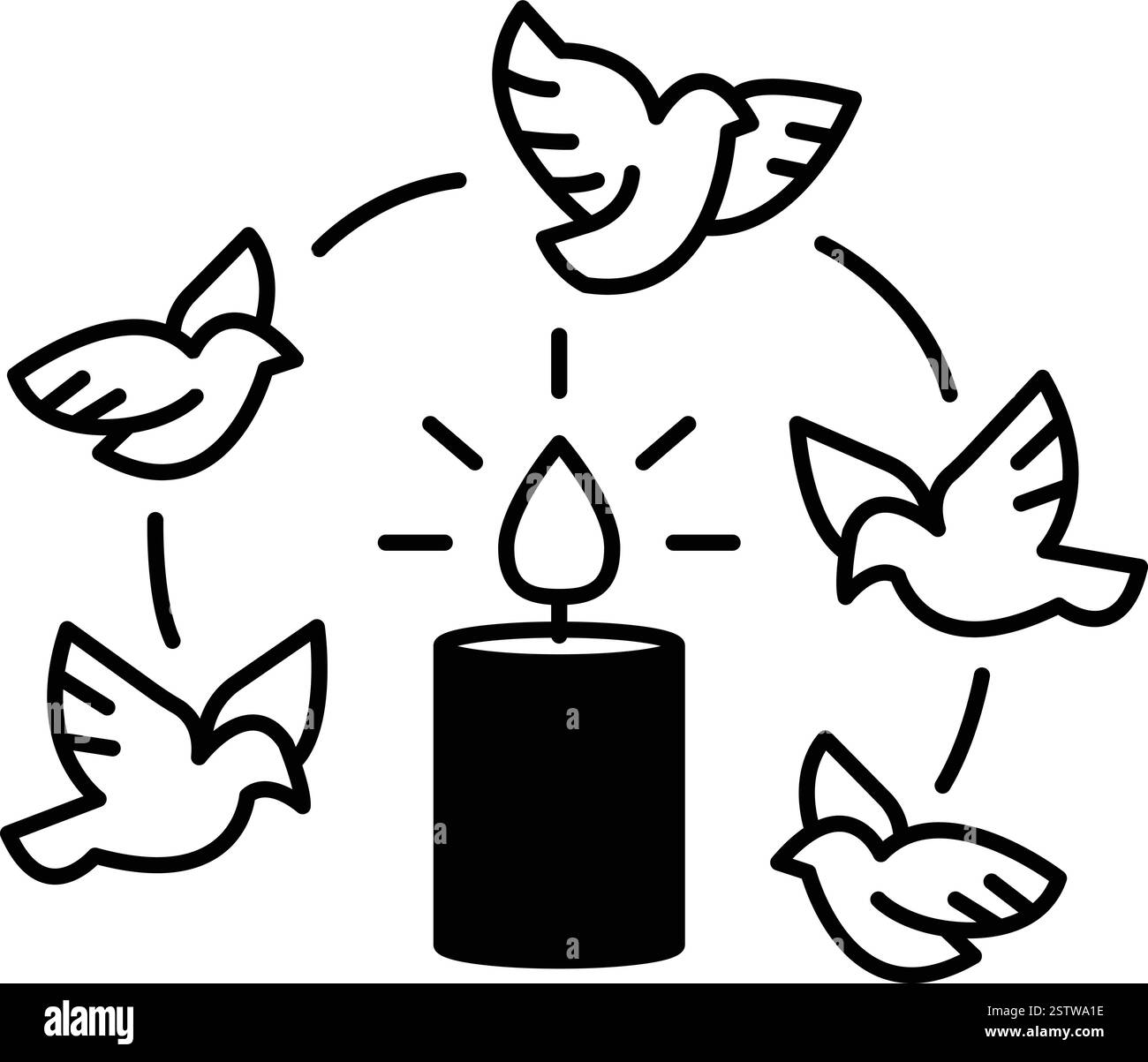 Surrounded by birds Cut Out Stock Images & Pictures - Alamy