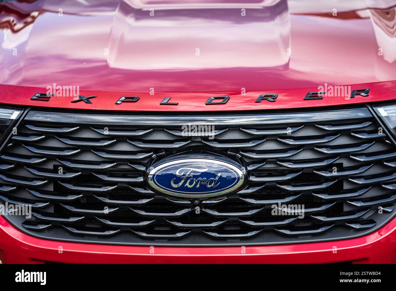 The fragment of mid size crossover suv ford explorer hi-res stock ...