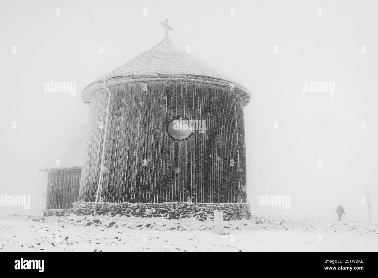 The Roman Catholic chapel of St. Lawrence's Chapel on the peak of ...