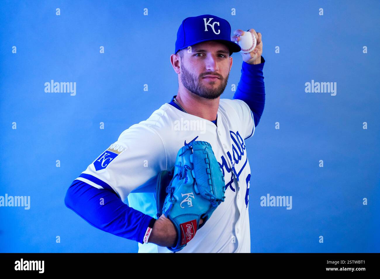 This is a 2025 photo of pitcher Noah Cameron of the Kansas City Royals ...