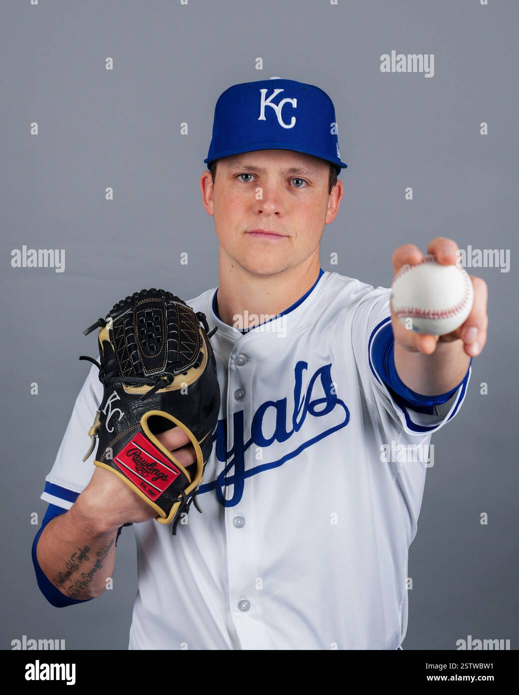 This is a 2025 photo of pitcher Tyson Guerrero of the Kansas City ...