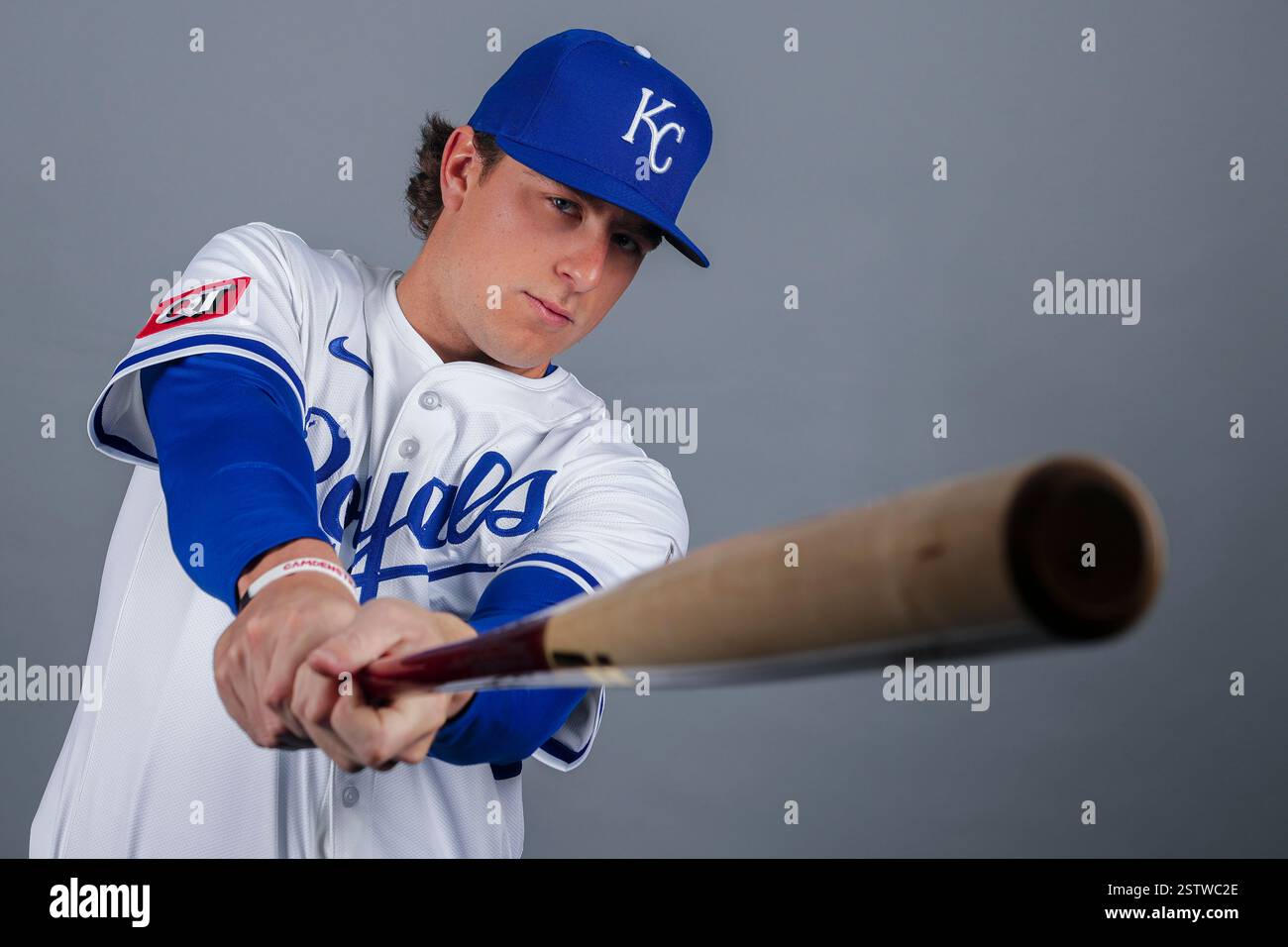 This is a 2025 photo of outfielder Gavin Cross of the Kansas City ...