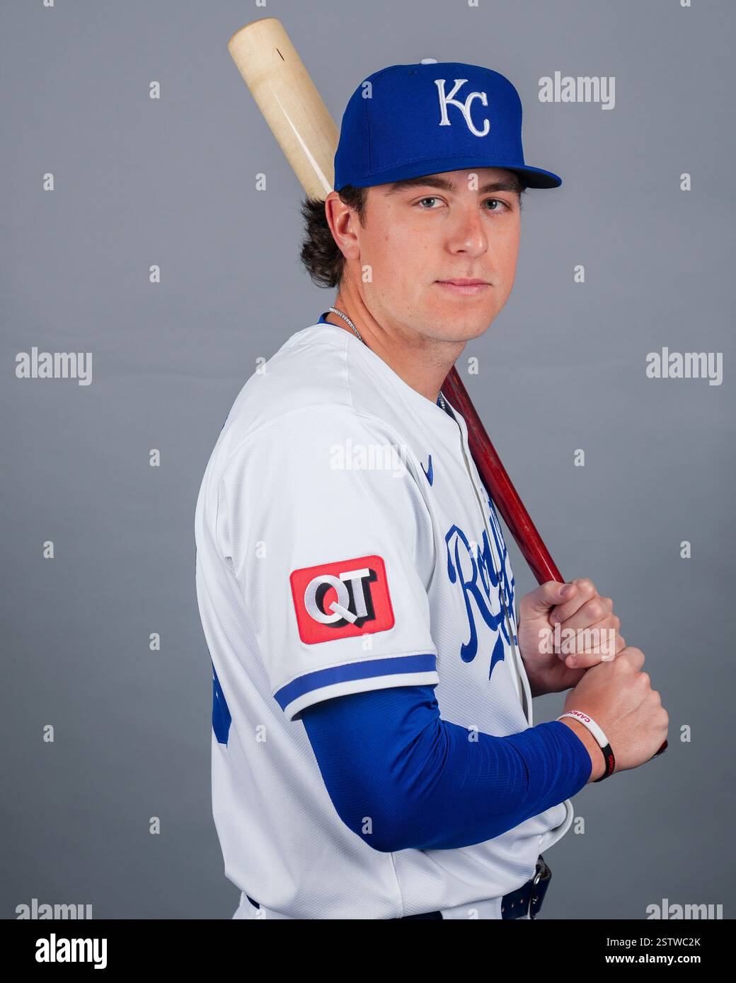 This is a 2025 photo of outfielder Gavin Cross of the Kansas City ...