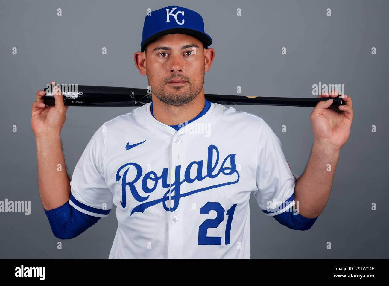 This is a 2025 photo of catcher Luke Maile of the Kansas City Royals ...
