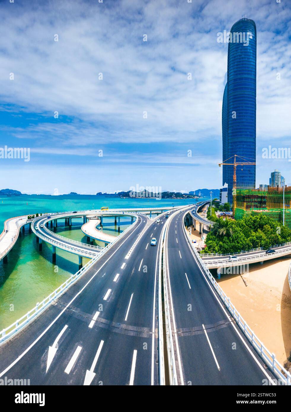 Viewing platform of Yanwu Bridge, Xiamen, China Stock Photo - Alamy